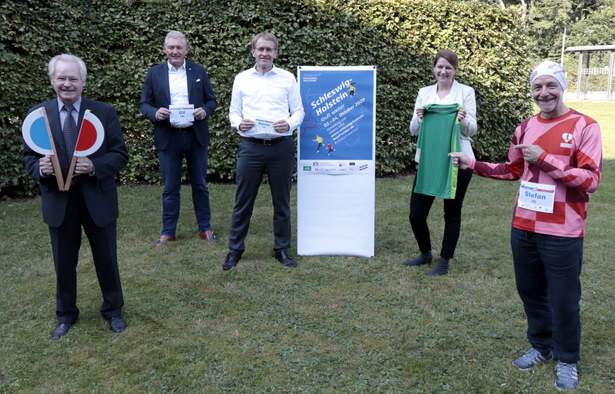 Fototermin mit Ministerpräsident Daniel Günther für Schleswig-Holstein ...